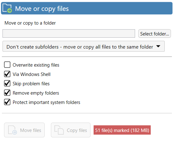 File removal tab